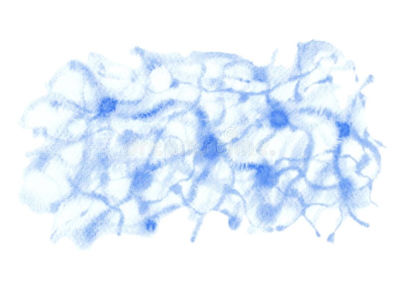 Abstract Watercolor Pattern of a Neuron Connections Isolated on a White ...