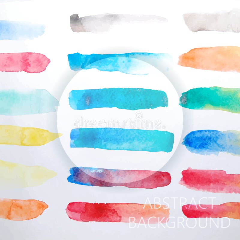 Abstract Watercolor Shapes for Background Stock Vector - Illustration ...