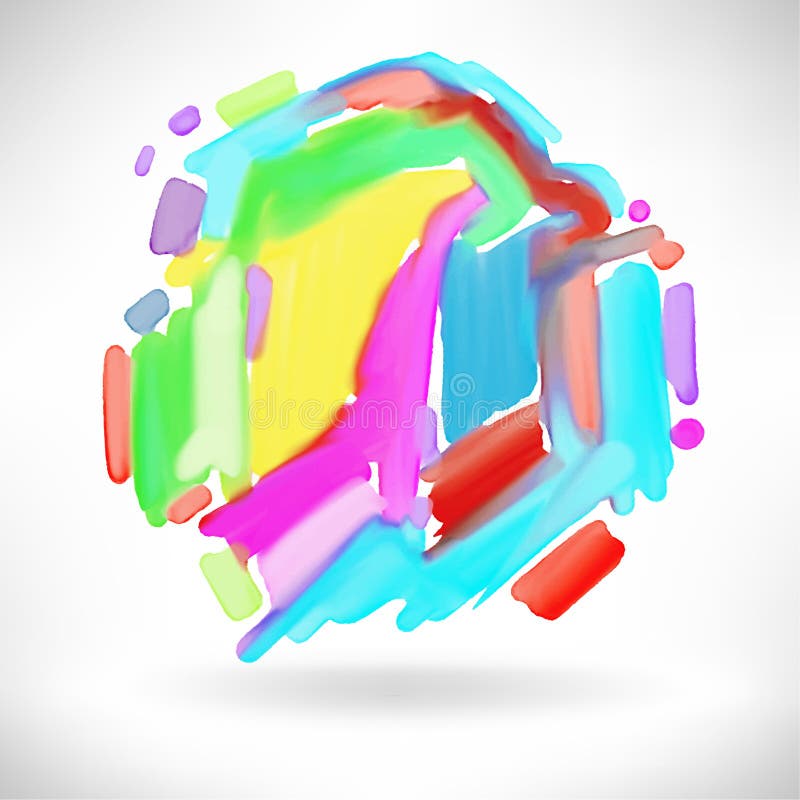 Abstract Watercolor Splash Design Element Stock Vector - Illustration ...