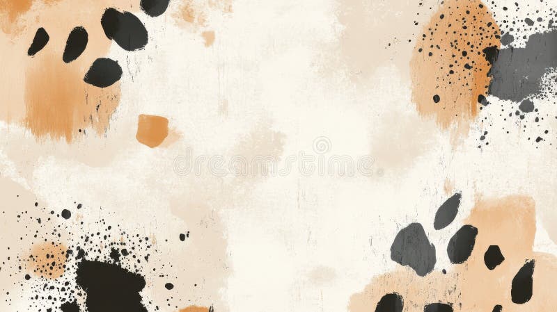 Abstract Watercolor Splatter Art with Earthy Tones and Brush Stroke ...