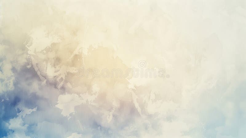 Abstract Watercolor Stylish Background with Muted Blue and Yellow ...