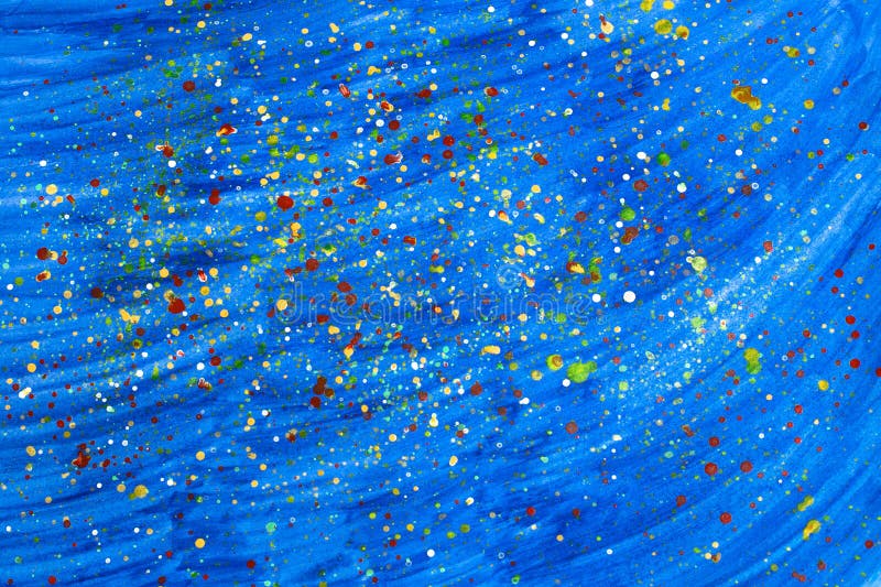 Abstract Watercolor Texture Art of Blue Pattern with Many Small Stock ...