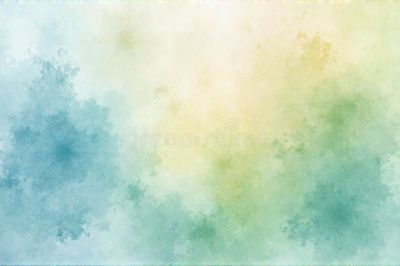 Abstract Watercolor Texture with Blue and Yellow Gradient Pattern Stock ...