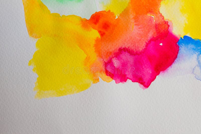 Abstract Watercolor on White Background. Stock Illustration ...