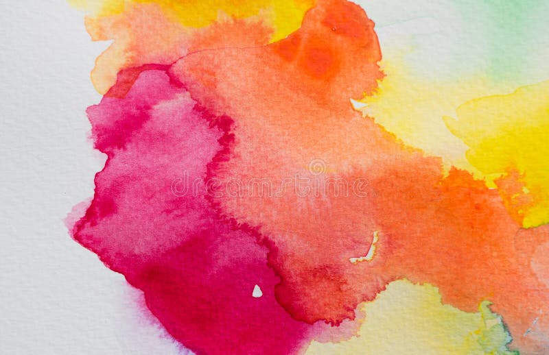 Abstract Watercolor on White Background. Stock Illustration ...