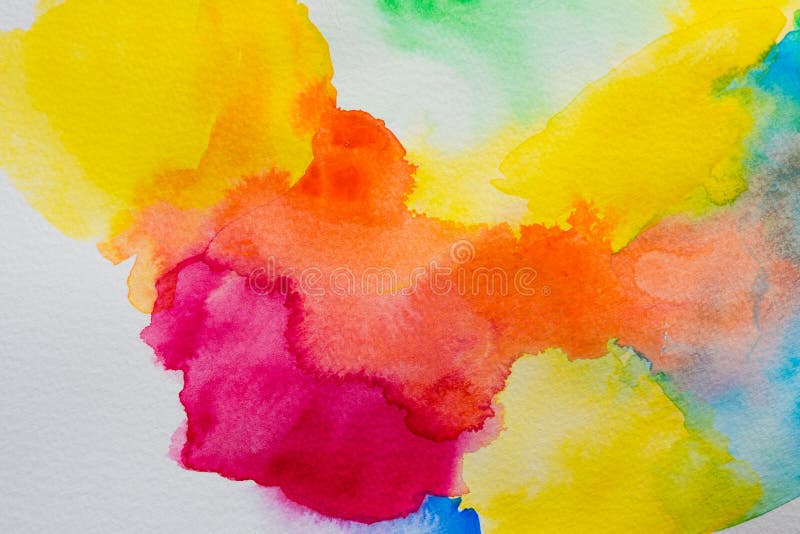 Abstract Watercolor on White Background. Stock Illustration ...