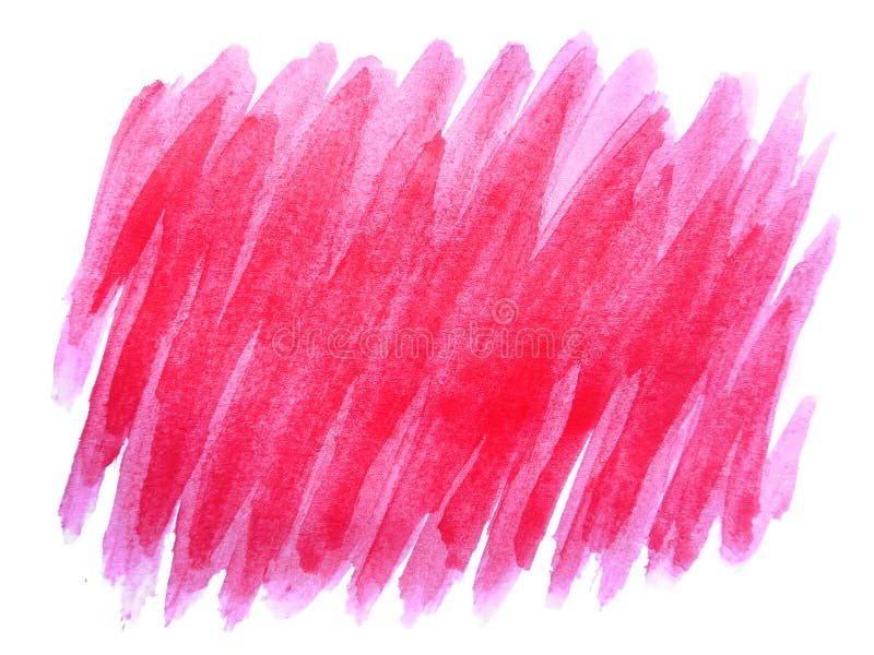 Abstract Watercolor on White Background. Red Watercolor Scribble ...