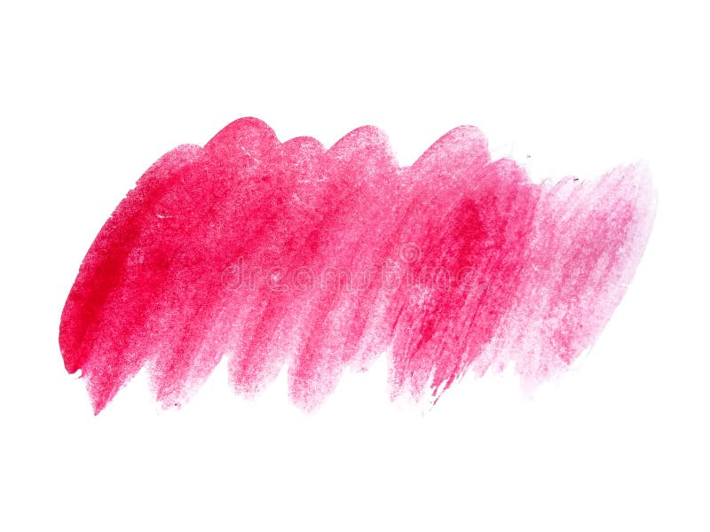 Abstract Watercolor on White Background. Red Watercolor Scribble ...