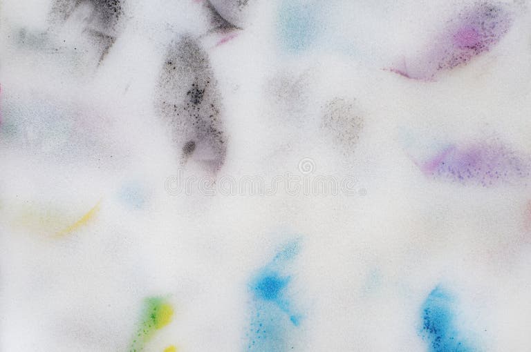 Abstract Watercolors Ink on the Sponge Texture Stock Image - Image of ...