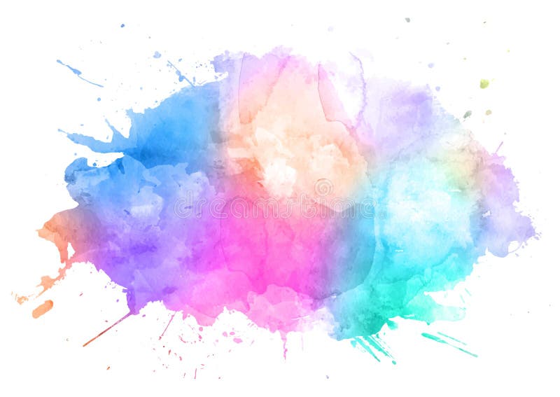 Abstract Watercolour Splatter Design Stock Vector - Illustration of ...