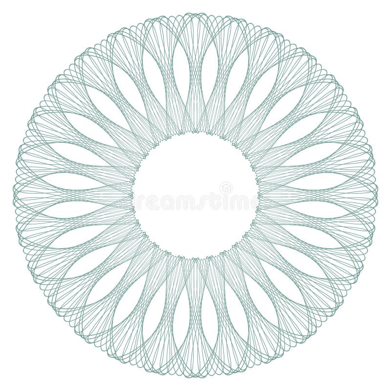 Abstract Watermark Guilloche Elements. Certificate Design. Line Round ...