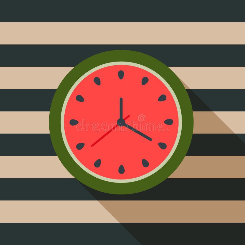 Watermelon Clock Stock Illustrations – 261 Watermelon Clock Stock ...