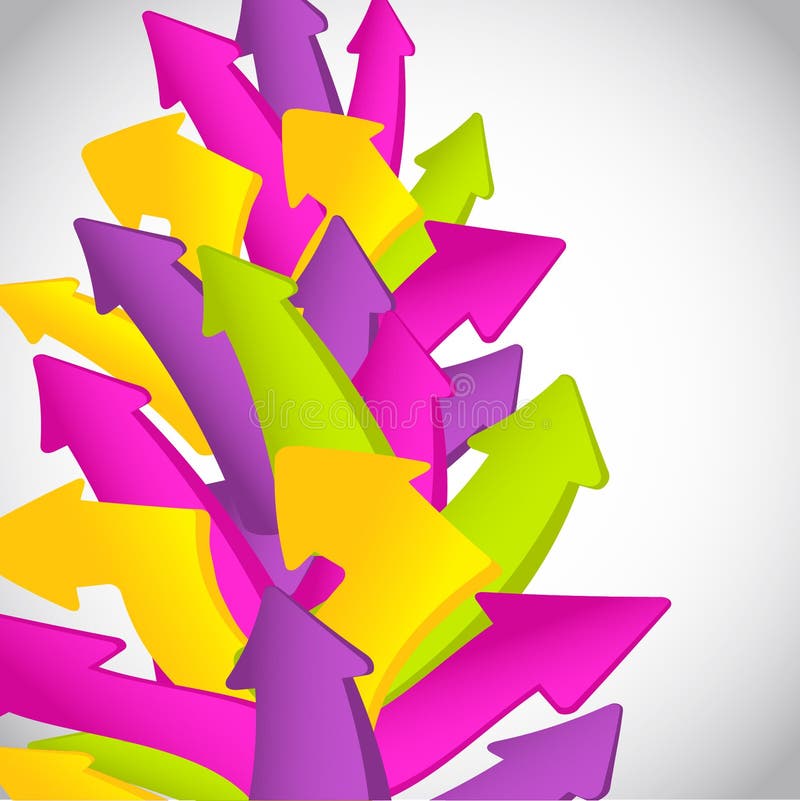 Abstract wave from arrows stock vector. Illustration of light - 20493797