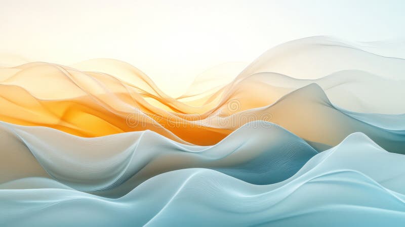 Abstract Wave Background: Blue and Orange Gradient Texture Stock ...