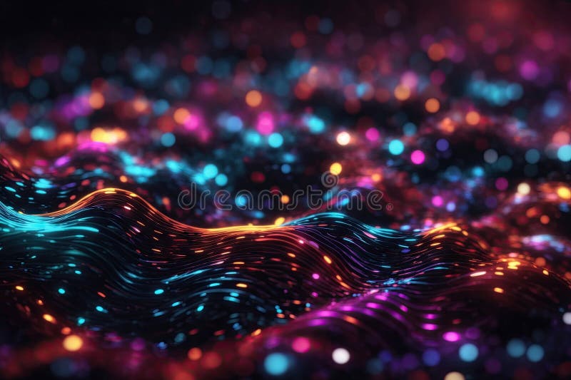 Abstract Wave Background Connection Dots Structure Stock Illustration Illustration Of Wave