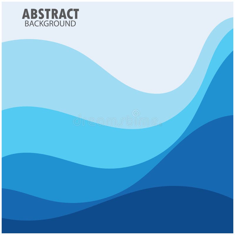ABSTRACT WAVE BACKGROUND DESIGN with BLUE COMBINATION VECTOR Stock ...
