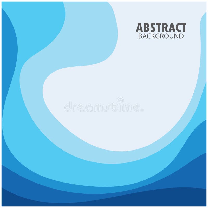 ABSTRACT WAVE BACKGROUND DESIGN with BLUE COMBINATION VECTOR Stock ...