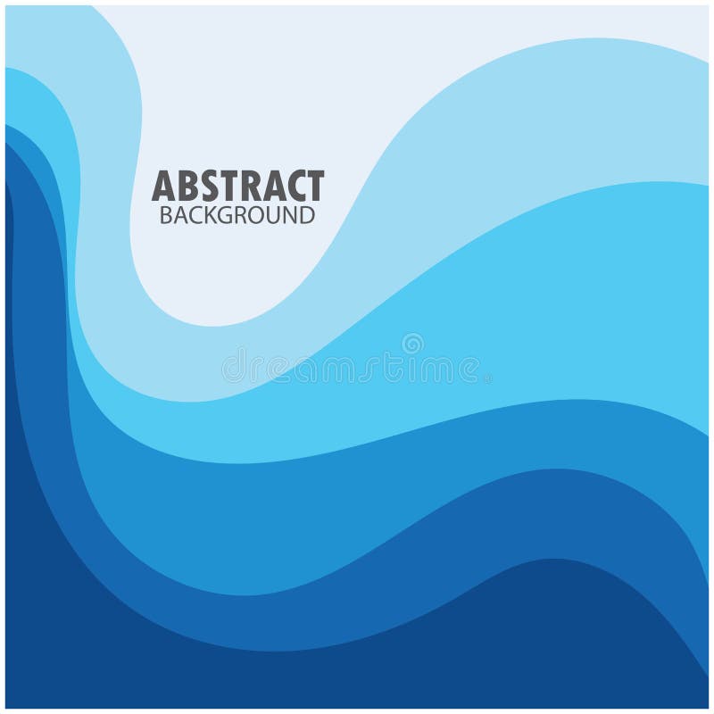 ABSTRACT WAVE BACKGROUND DESIGN with BLUE COMBINATION VECTOR Stock ...