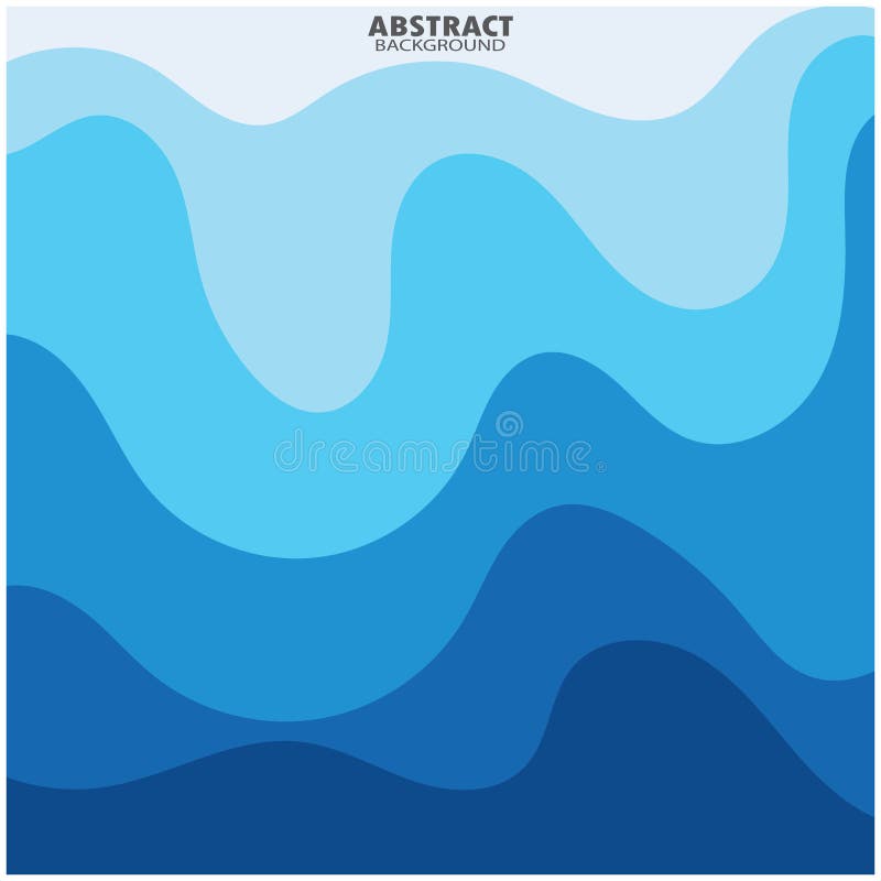 ABSTRACT WAVE BACKGROUND DESIGN with BLUE COMBINATION VECTOR Stock ...