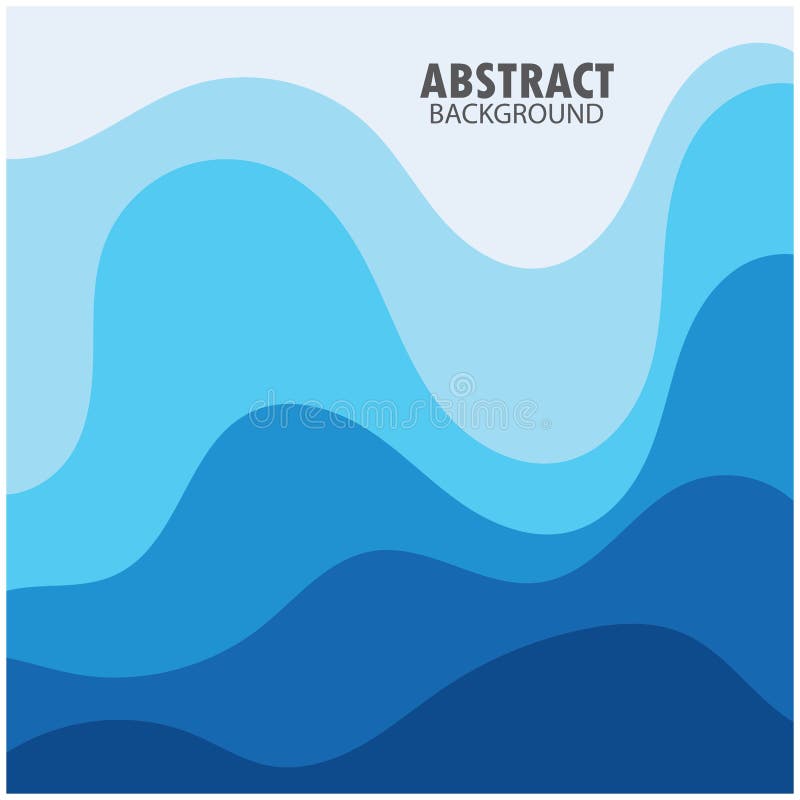 ABSTRACT WAVE BACKGROUND DESIGN with BLUE COMBINATION VECTOR Stock ...