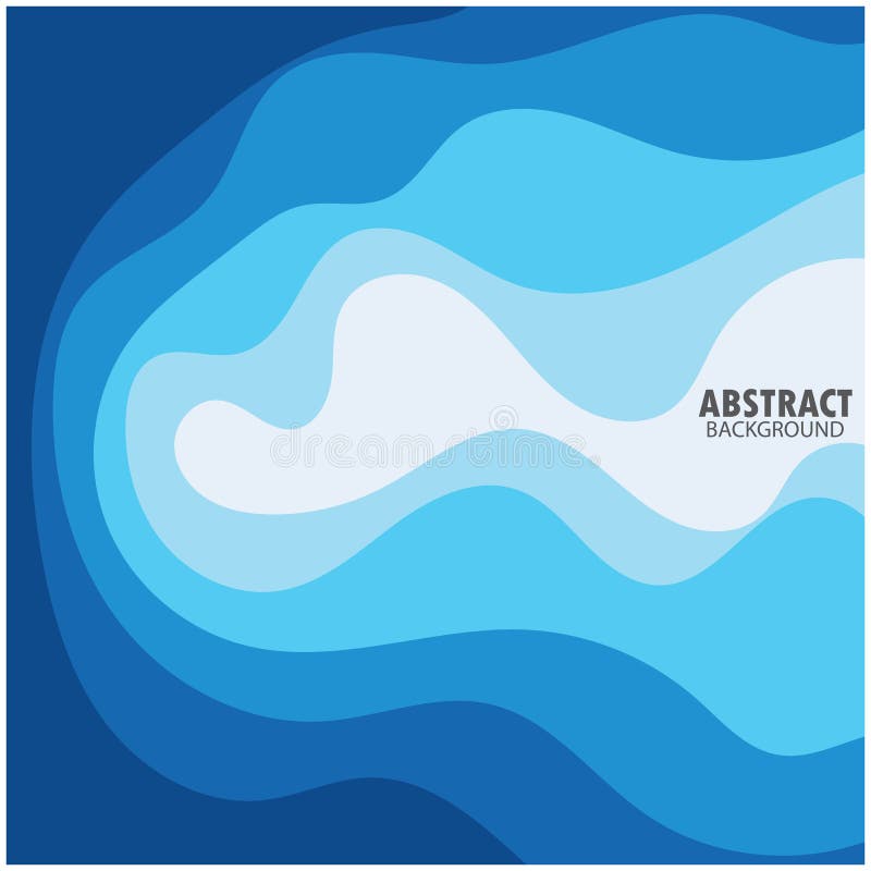 ABSTRACT WAVE BACKGROUND DESIGN with BLUE COMBINATION VECTOR Stock ...