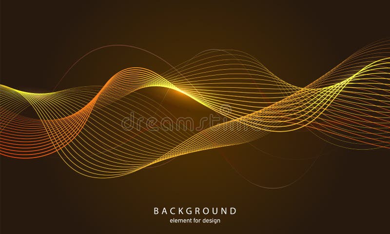Abstract Wave Background. Element for Design. Digital Frequency Track ...