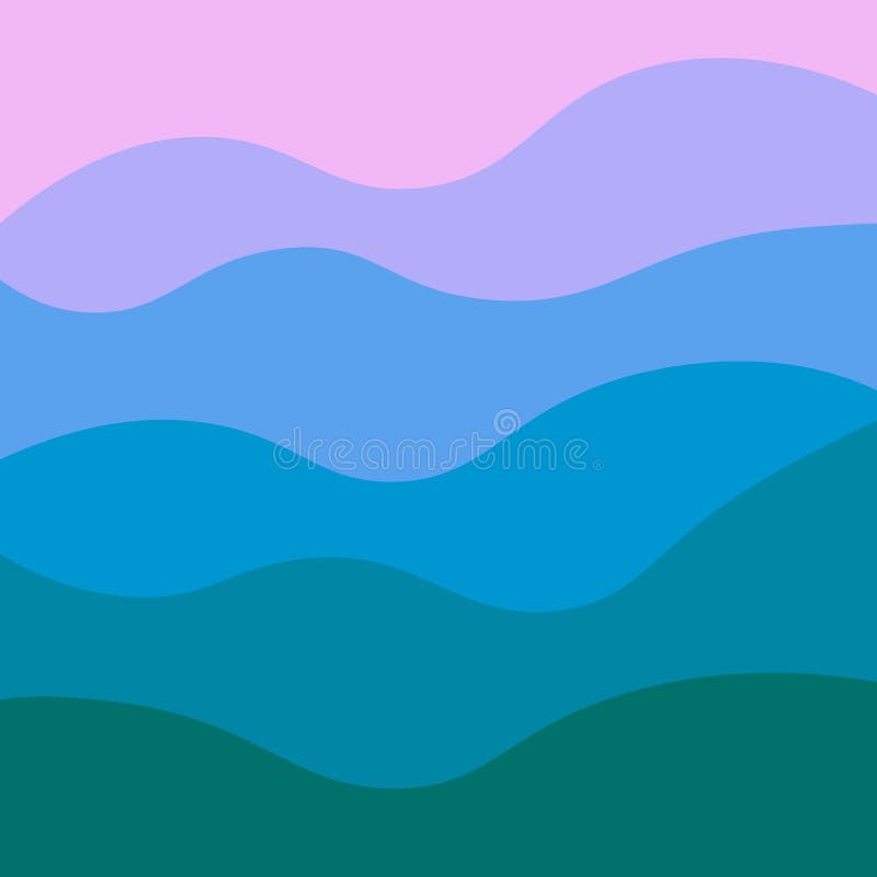 Abstract Wave Background Layout Colorful Vector Illustration Stock ...
