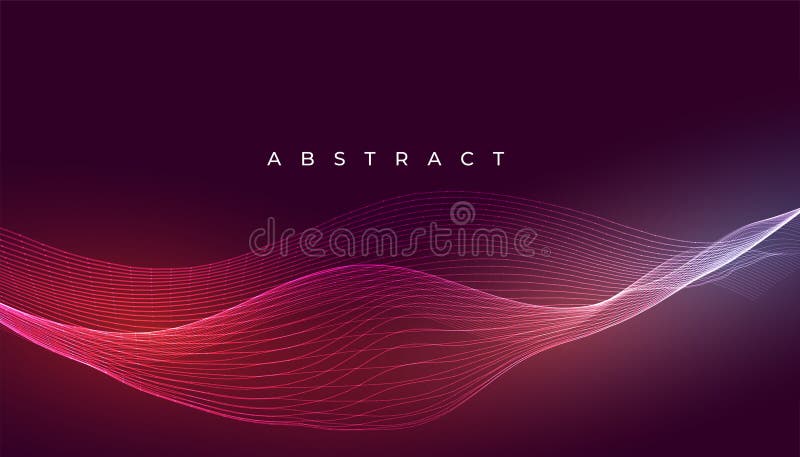 Abstract Wave Background with Light Effect Stock Vector - Illustration ...