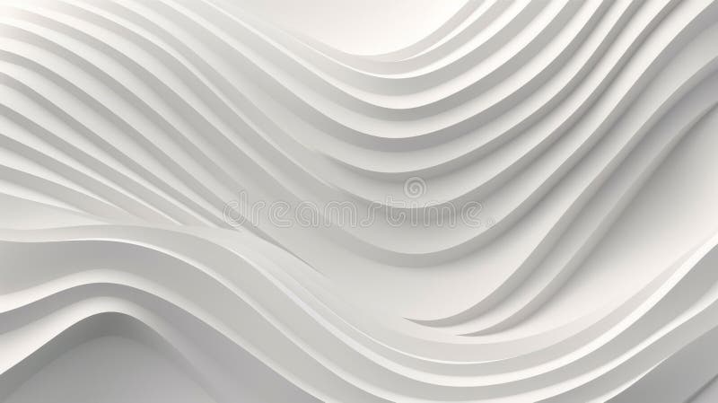 Abstract Wave Background. Minimal White Geometric Wall Stock ...