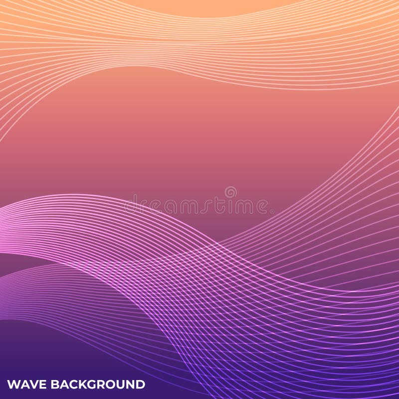 Modern Abstract Wave Background Vector Illustration Stock Vector ...