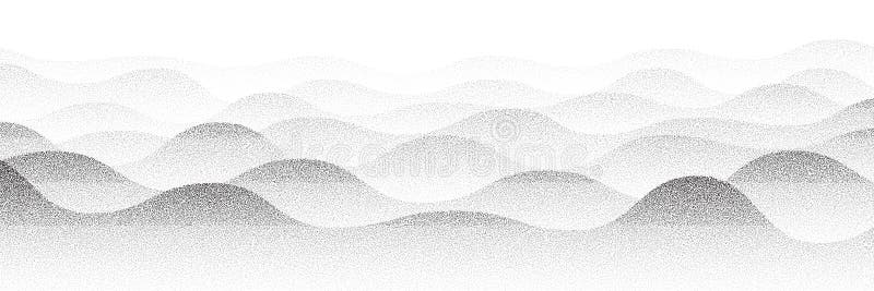 Abstract Wave Background with Noise Grain Dot Pattern with Halftone ...