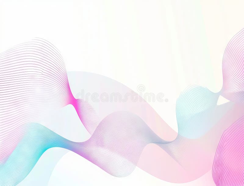 Abstract Wave Background with Pink and Blue Waves Stock Image - Image ...