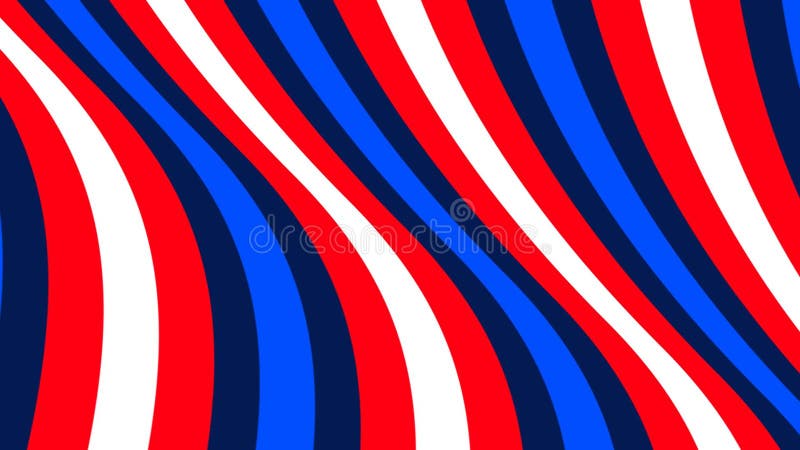 Abstract Wave Background Red White and Blue Color Seamless Looping ...