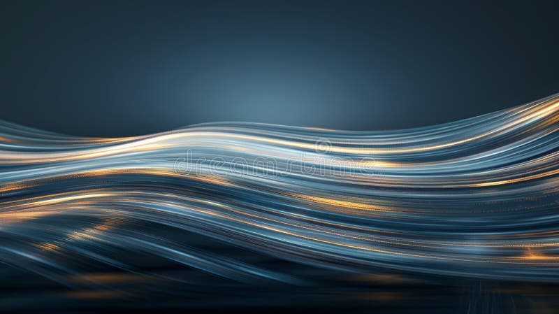Abstract Wave Background with Soft Light and Metallic Texture Stock ...