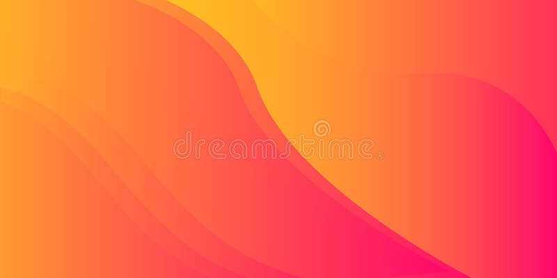 Abstract Gradient Color Orange Wave Background Template Design Vector ...