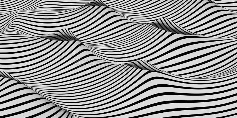 Abstract Wave Background Wave Background 3D Illustration Stock ...