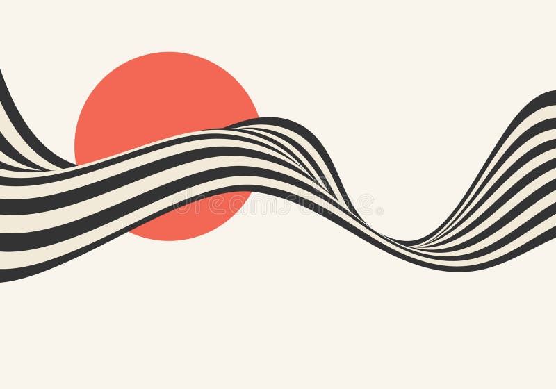 Abstract Wave Background, Wavy Stripes or Lines. Stock Vector ...