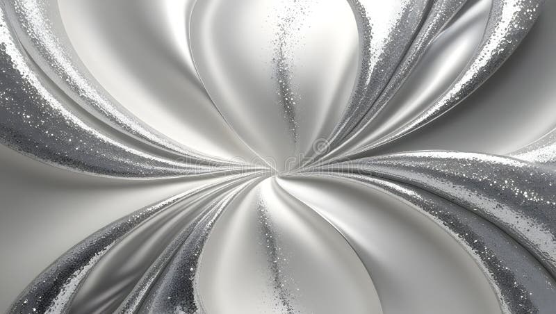 Smooth Flowing Abstract Wave Background in White and Silver for Unique ...