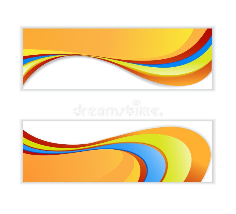 Abstract wave banner. stock vector. Illustration of beauty - 27817003