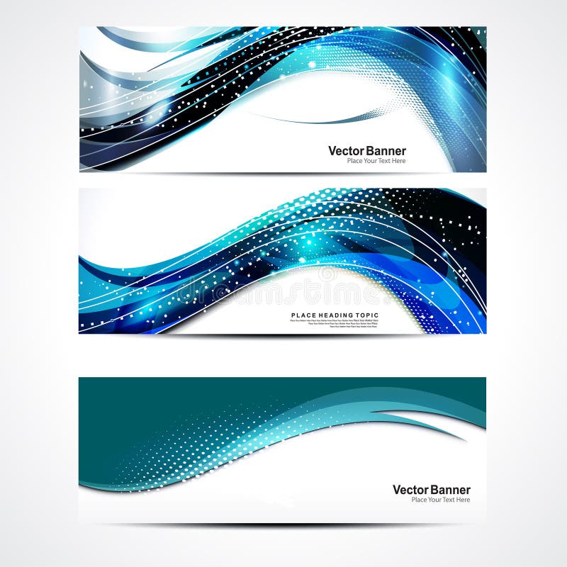 Vector Wave banner stock vector. Illustration of vector - 33130076