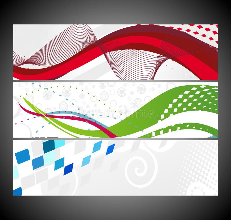 18 Banners Multi Themes and Colors 468x60 Stock Vector - Illustration ...