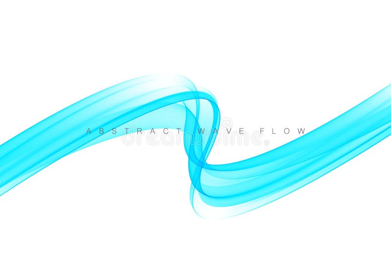 Abstract Wave Blue Color Design Element, Transparent Wave Flow, Design ...