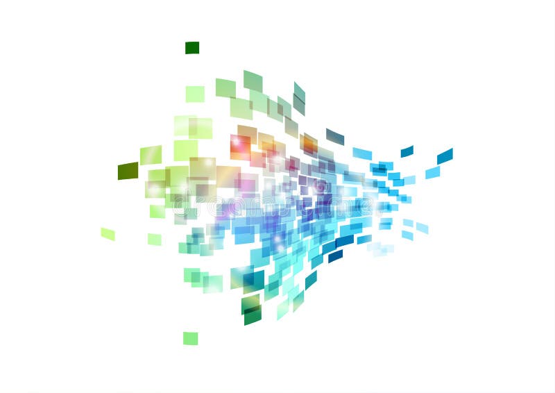 Wave square stock vector. Illustration of blue, distorted - 19436579