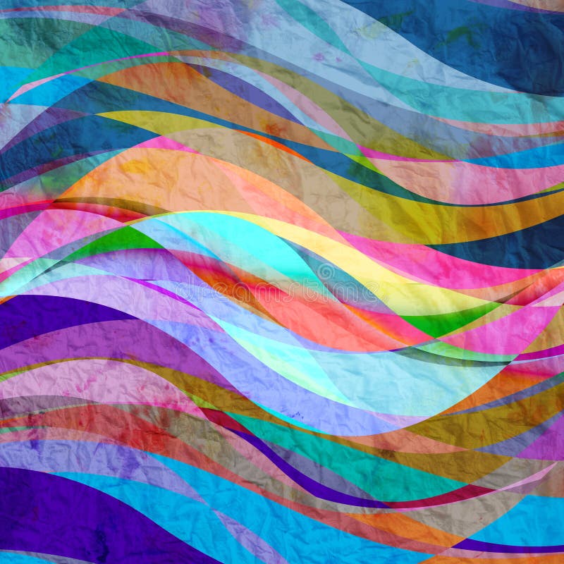 Abstract Wave Color Background Stock Illustration - Illustration of ...