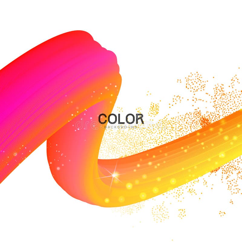 Abstract Wave Color Blend Background Stock Vector - Illustration of ...
