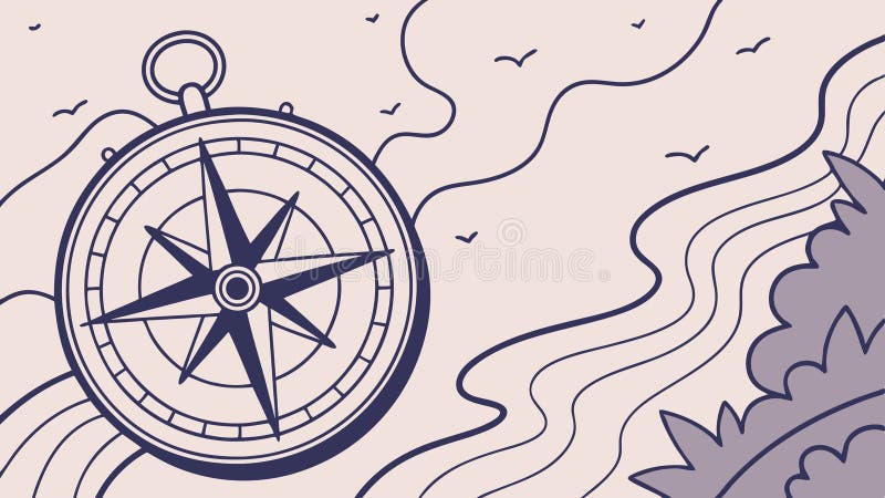 Abstract Wave Compass, Navigating Flowing Paths and Creative Directions ...