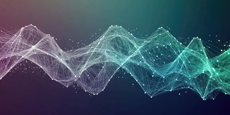 AI-Generated Abstract Waveform Stock Illustration - Illustration of ...
