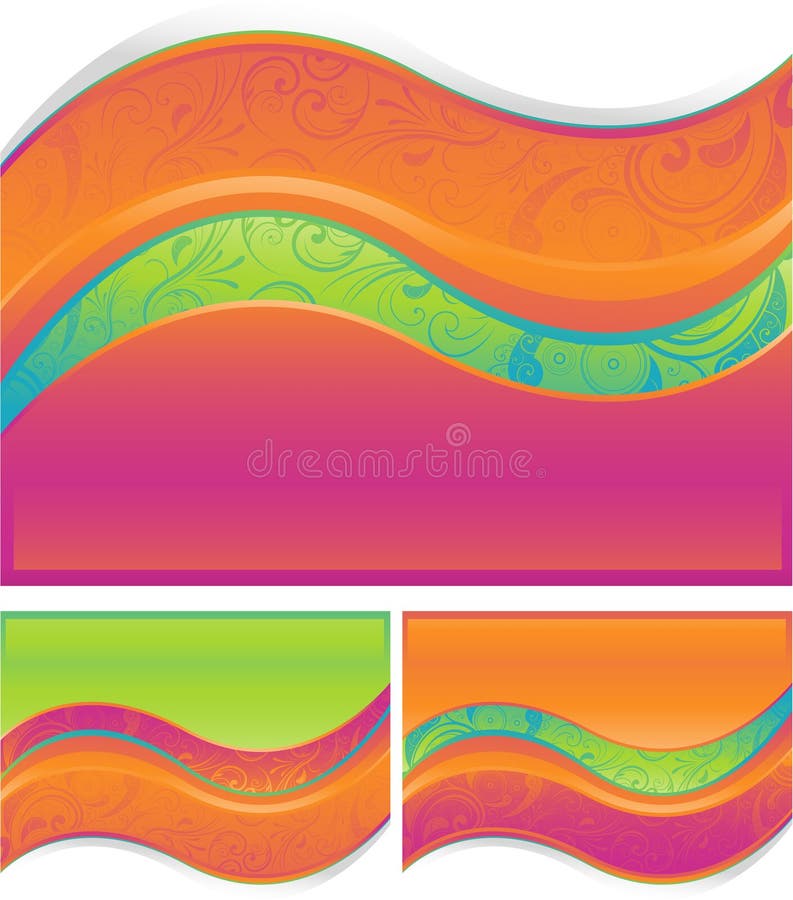 Abstract wave design stock vector. Illustration of green - 14581801