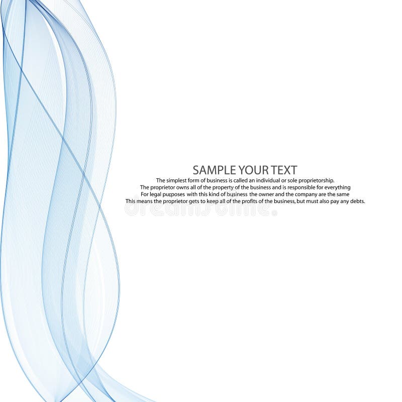 Abstract Wave Design Element. Blue Wave.layout for Advertising Stock ...