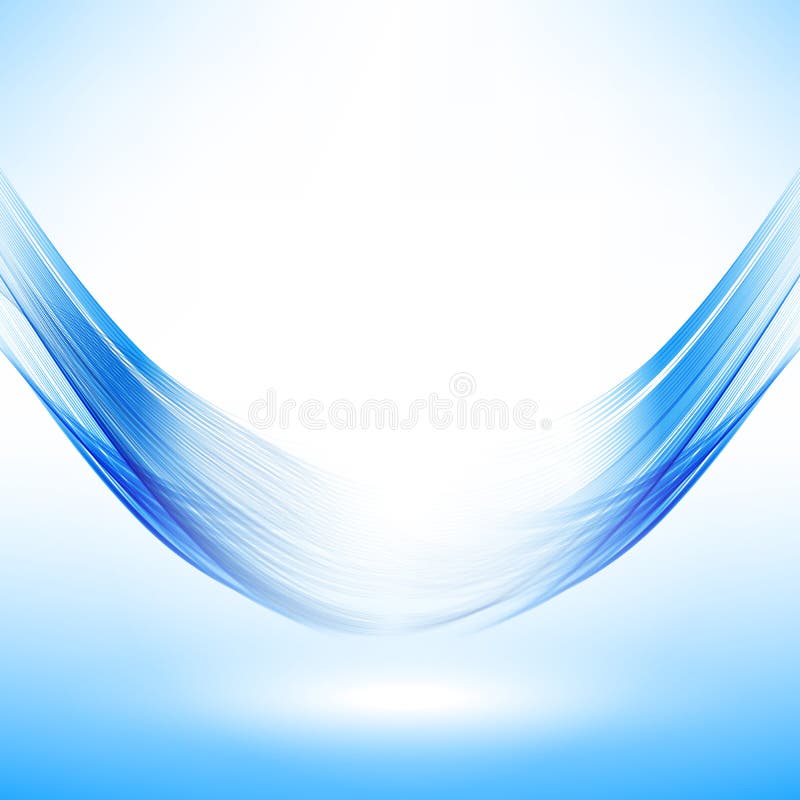Abstract Wave Design Element. Blue Wavy Lines Stock Vector ...